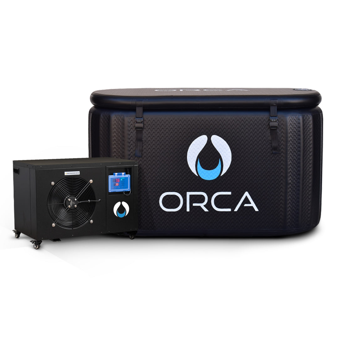 COLD PLUNGE - THE MIGALOO IN BLACK & 1HP CHILLER (INDOOR/OUTDOOR) – ORCA PLUNGE
